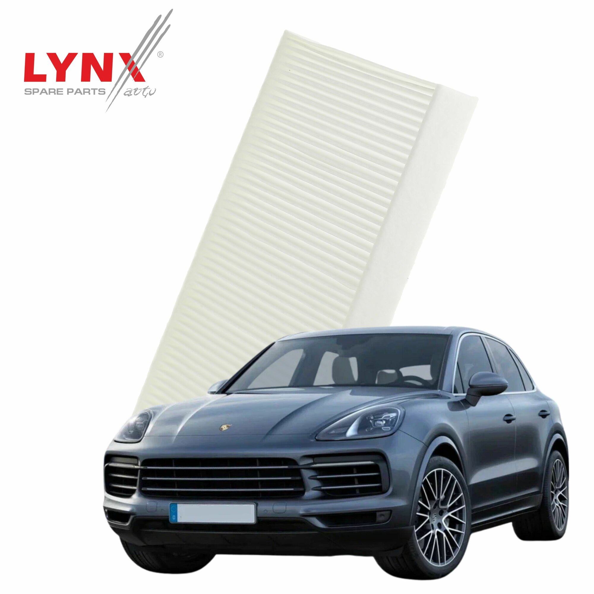 Фильтр салонный Porsche Cayenne (3) / Порше Кайен 2017 2018 2019 2020 2021 2022 / 1шт LYNXauto