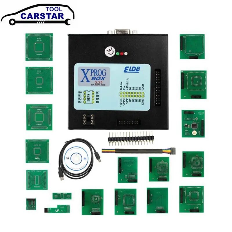 XPROG 5.55 Черный металлический ящик Автоматическая настройка чипов XPROG-M V5.55 XPROG M лучше, чем Xprog 5.0 Стабильная функция