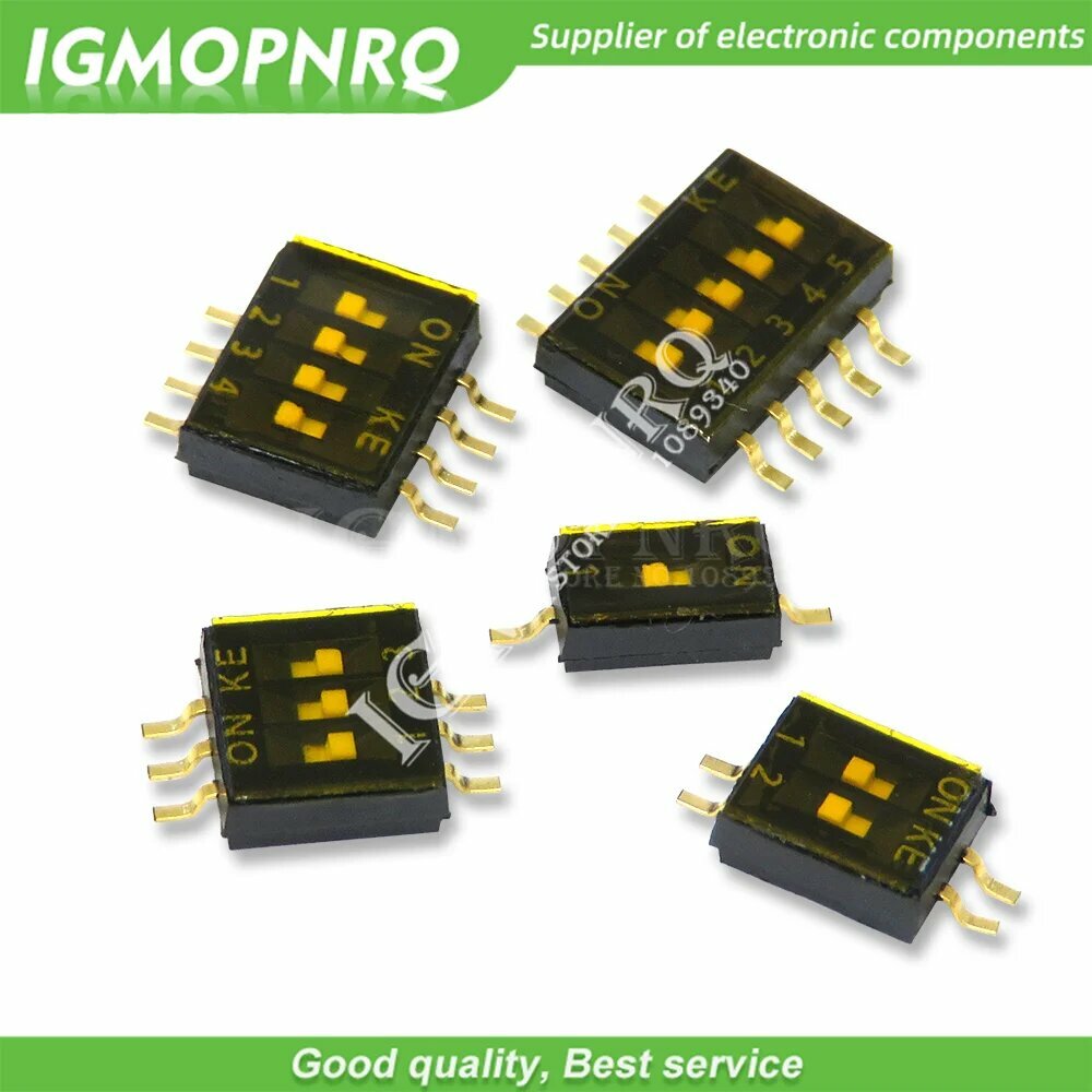 Переключатели SMT IGMOPNRQ 1.27mm, 2P, черные