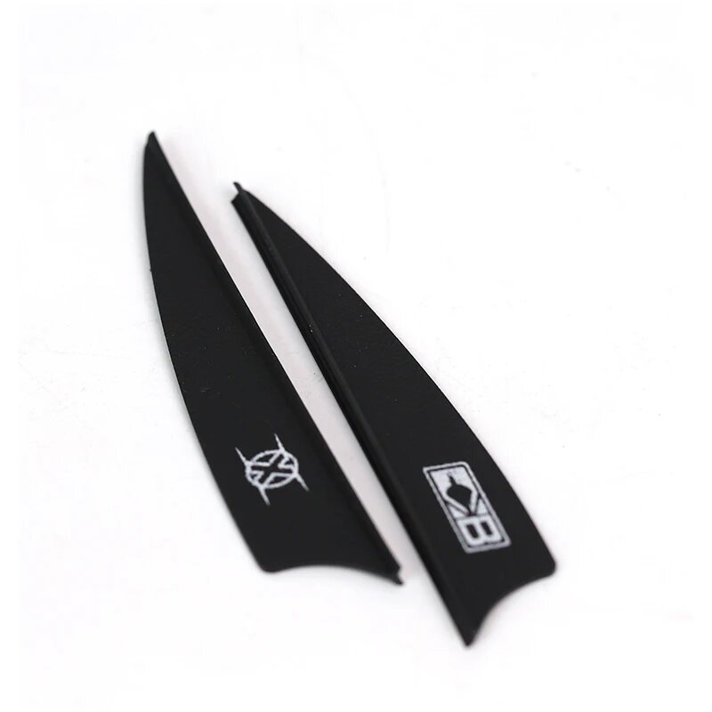 Перья для стрел из ТПУ, 30 шт. Черный, 3in Black