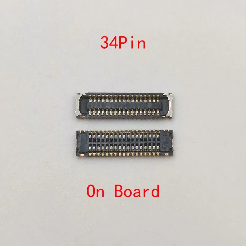 2 шт. 34Pin ЖК-дисплей экран FPC Разъем для Huawei Enjoy 10E/9 Plus/8A Pro/9A/9E/9S Nova 4 4E 7 SE/5T Honor 10i V20 30S 8X 2pcs On Board