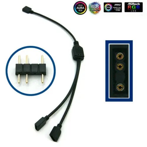 Разветвитель RGB 3Pin 1 to 2