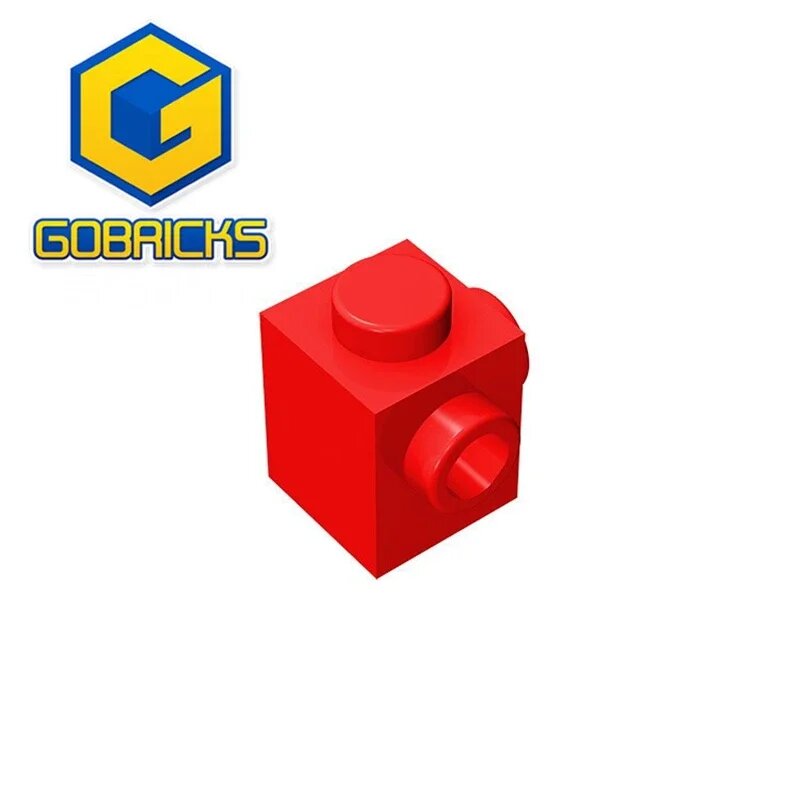 Gobricks кирпич 1x1 красный (010)