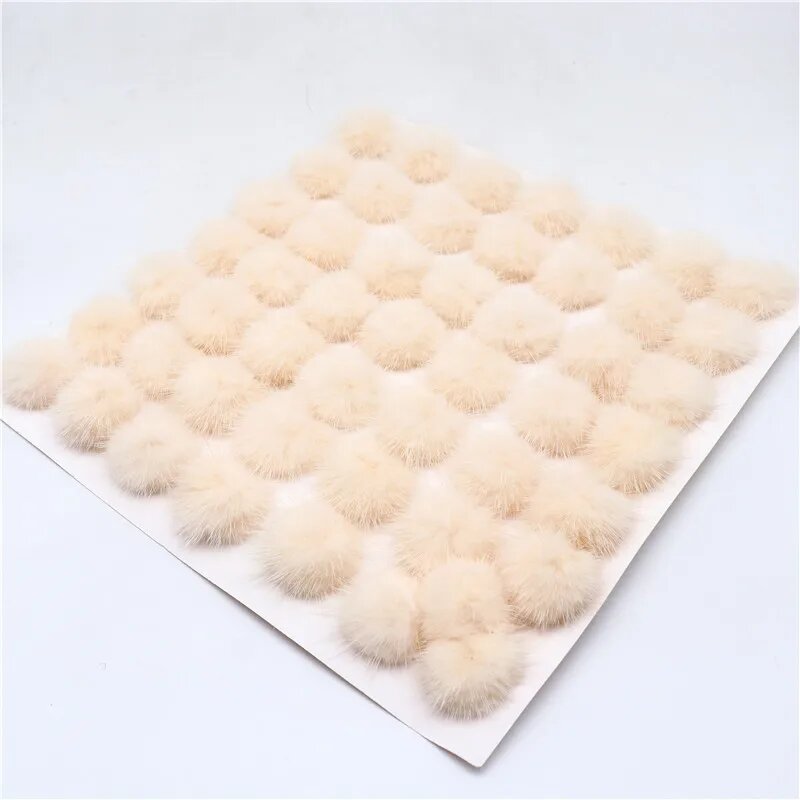 Помпоны из меха норки 50 шт. aprioct, 40mm 5Pcs 1bag
