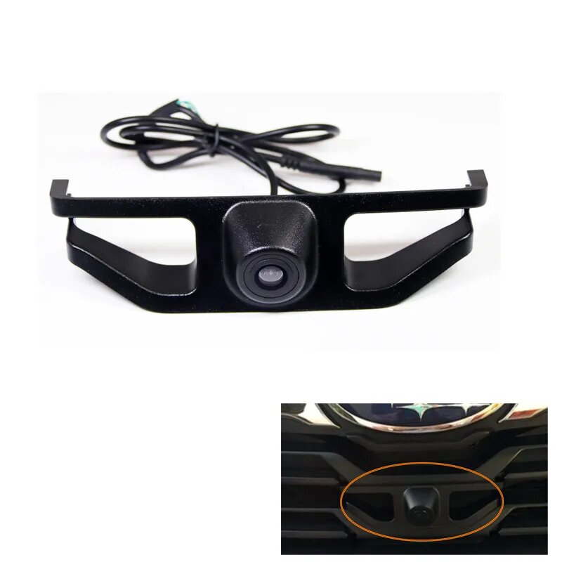 CCD HD автомобильная камера переднего вида для Subaru Forester 2016, автомобильная камера ночного видения, водонепроницаемый парковочный комплект