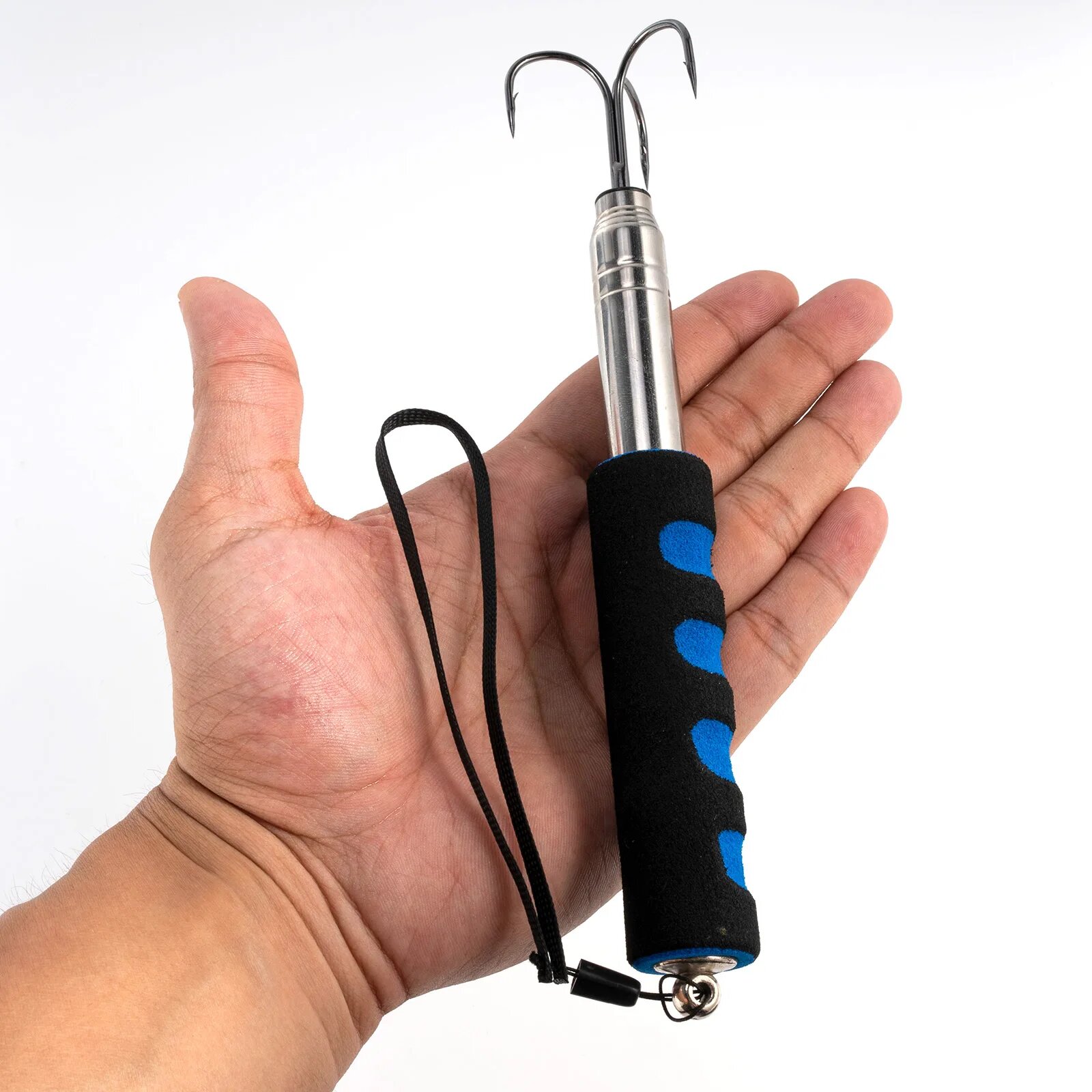 Телескопический рыболовный гафф из нержавеющей стали Random color S