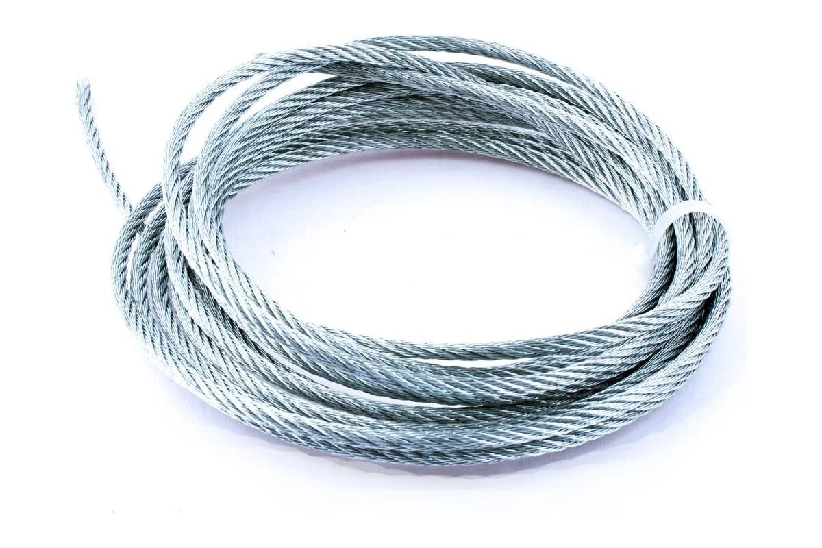 Накрепко стальной оцинкованный трос 3 мм, 25 м в пакете 318003 для крепления грузов