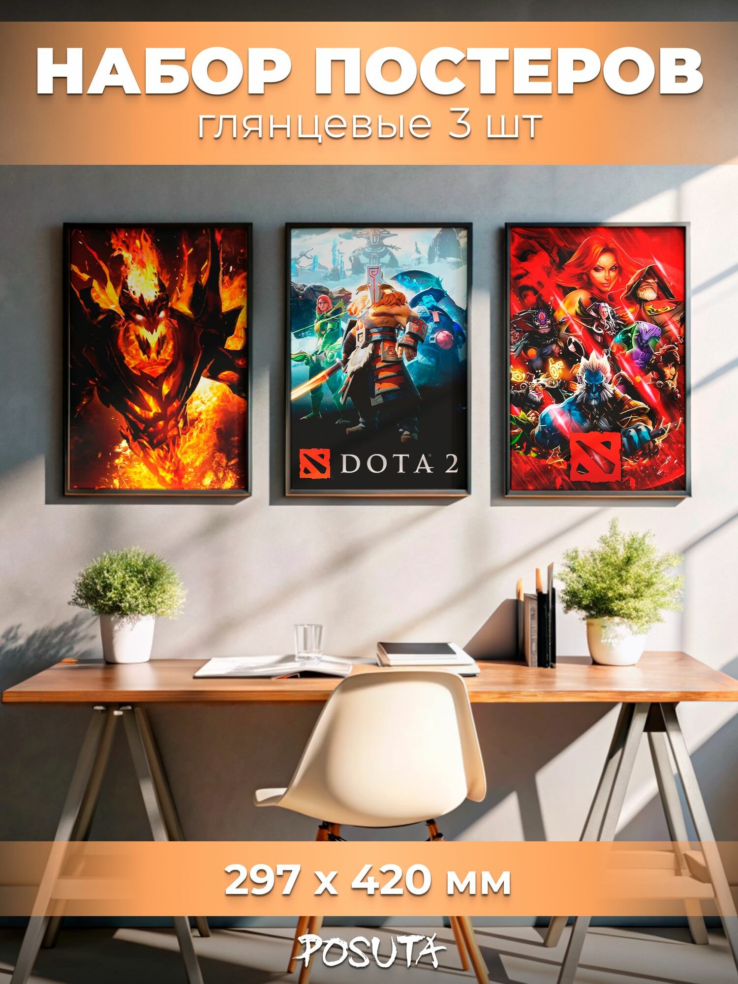 Постеры на стену Dota дота 2