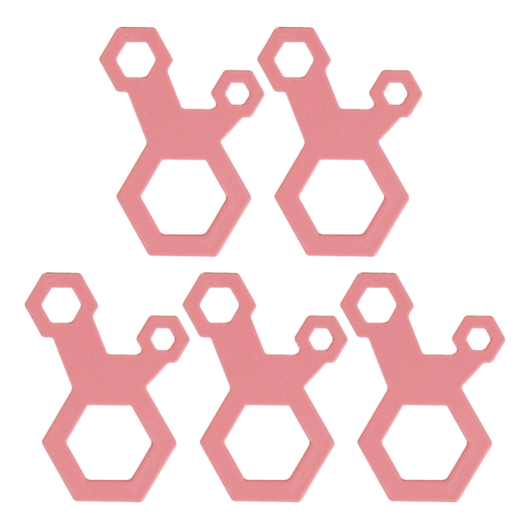 Аксессуары для палаток, Карабины для палатки на открытом воздухе - улиткообразные, розовые, 5 шт