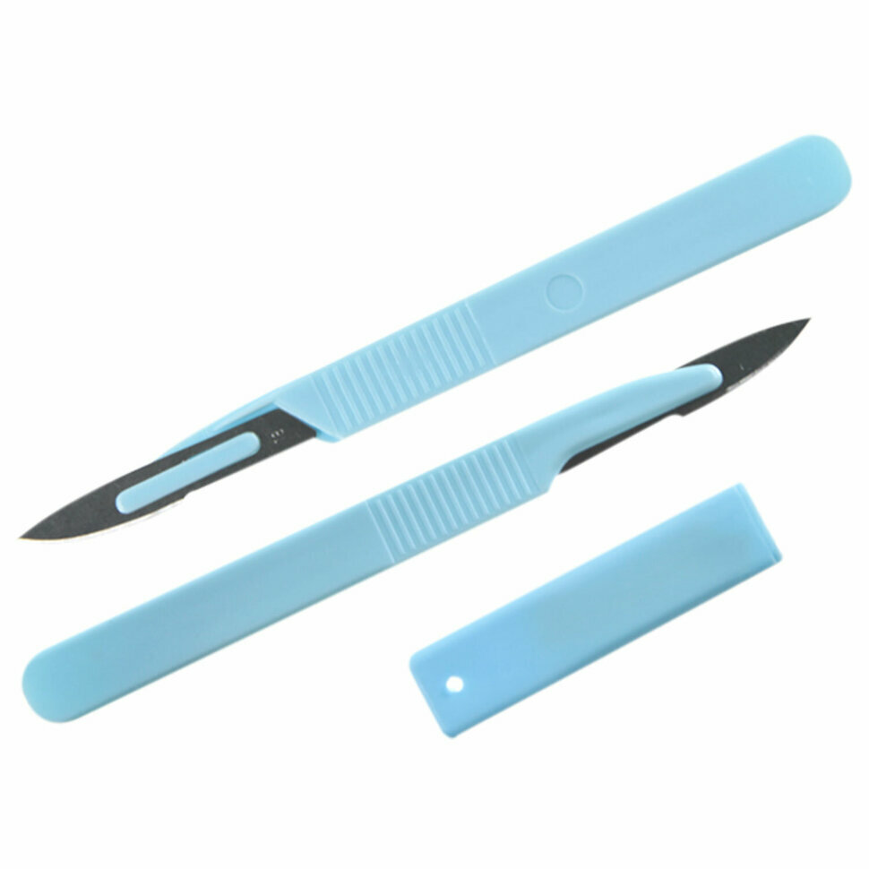 Скальпель хирургический одноразовый размер лезвия № 11, КПИ, 631485