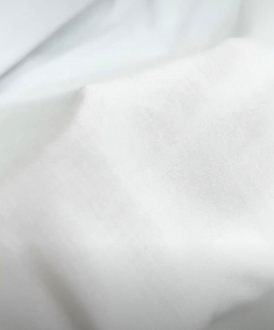 Ткань для шитья штапель белый, отрез 2 м, ширина 145см