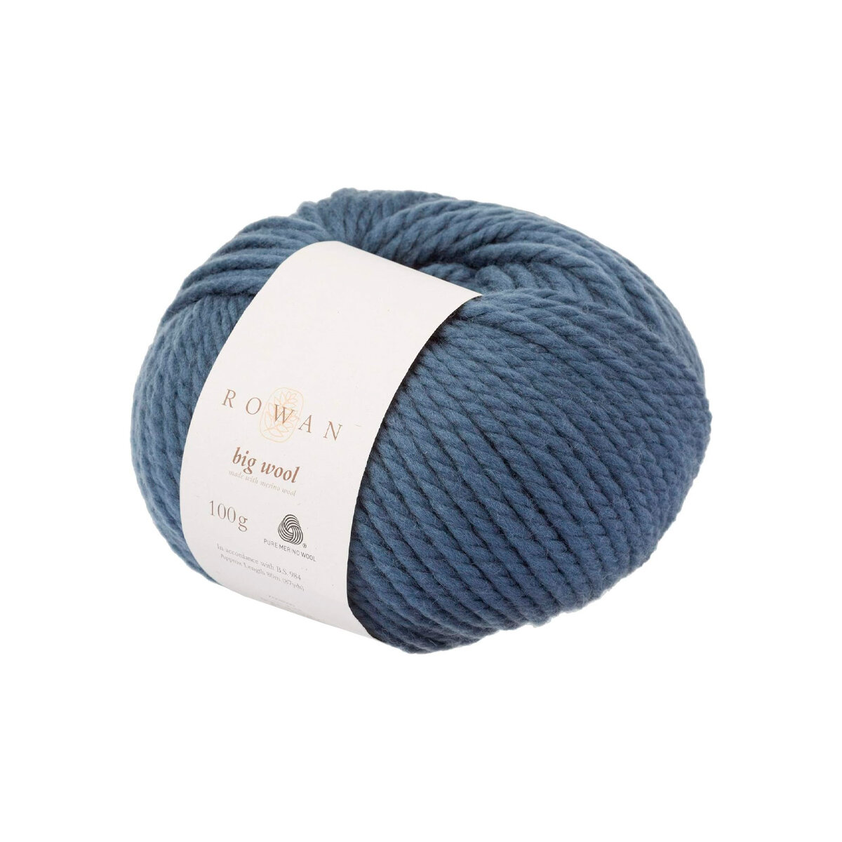 Big Wool /Биг Вул/ пряжа Rowan, Z058000 (086, Normandy (Нормандия), синий)