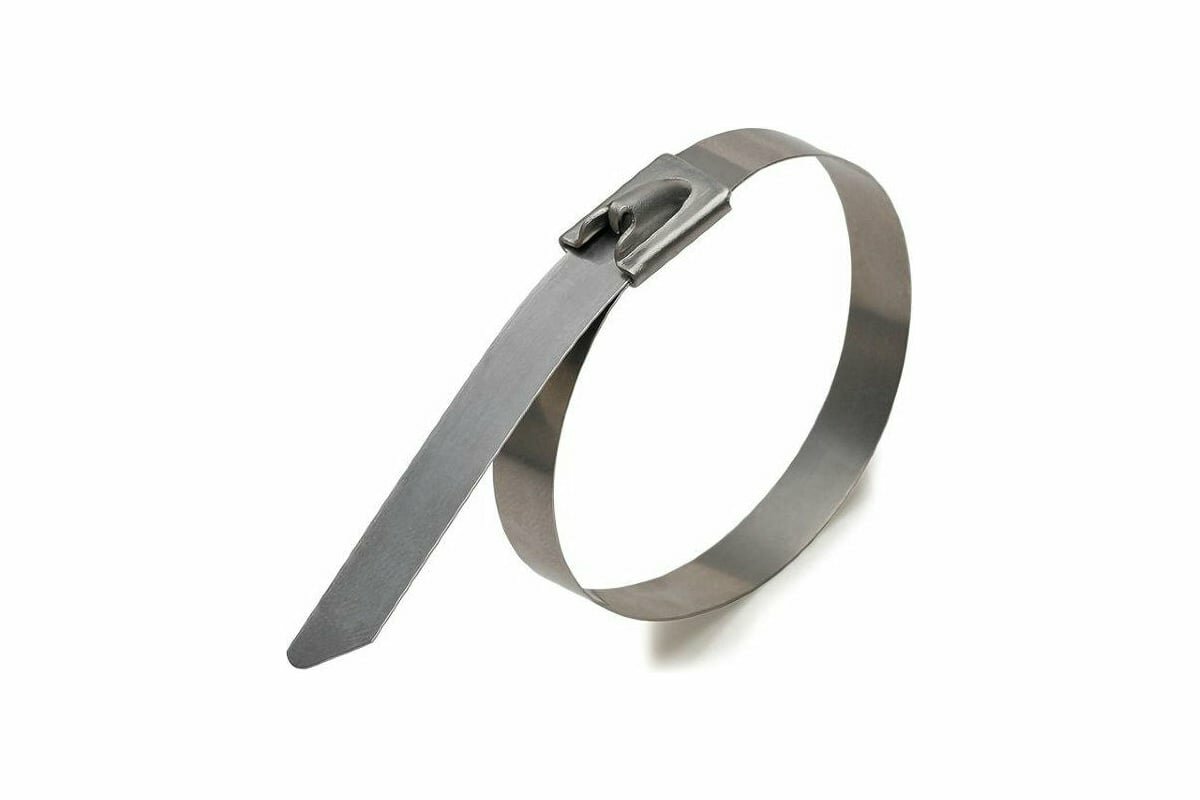 Хомут-стяжка из нержавеющей стали СКС 4,6*400 Fortisflex 15штук