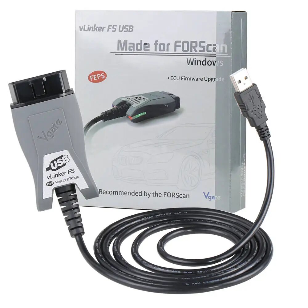 Автомобильный диагностический сканер Vgate vLinker FS ELM327 для Ford FORScan HS/MS-CAN ELM 327 OBD 2 OBD2
