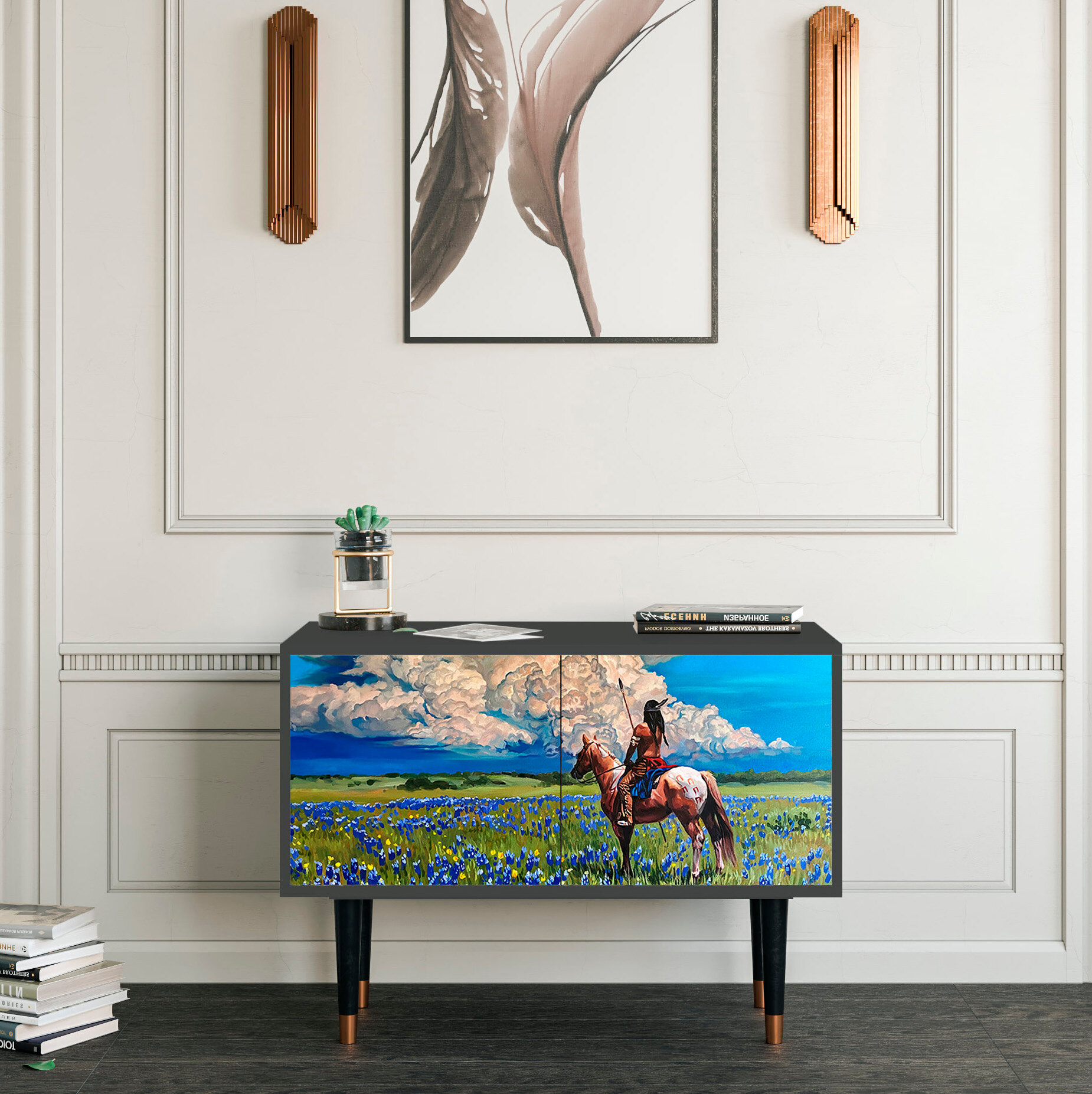 Комод - STORYZ - S1 Thunderheads by Sarah Dean, Размер - 94 x 69 x 48 см, Цвет корпуса - , Антрацит