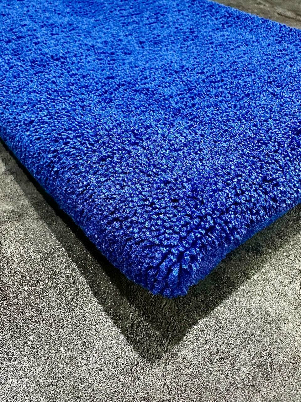 Тряпка для пола из микрофибры плотность 350 гр. размер 80х100 см синяя