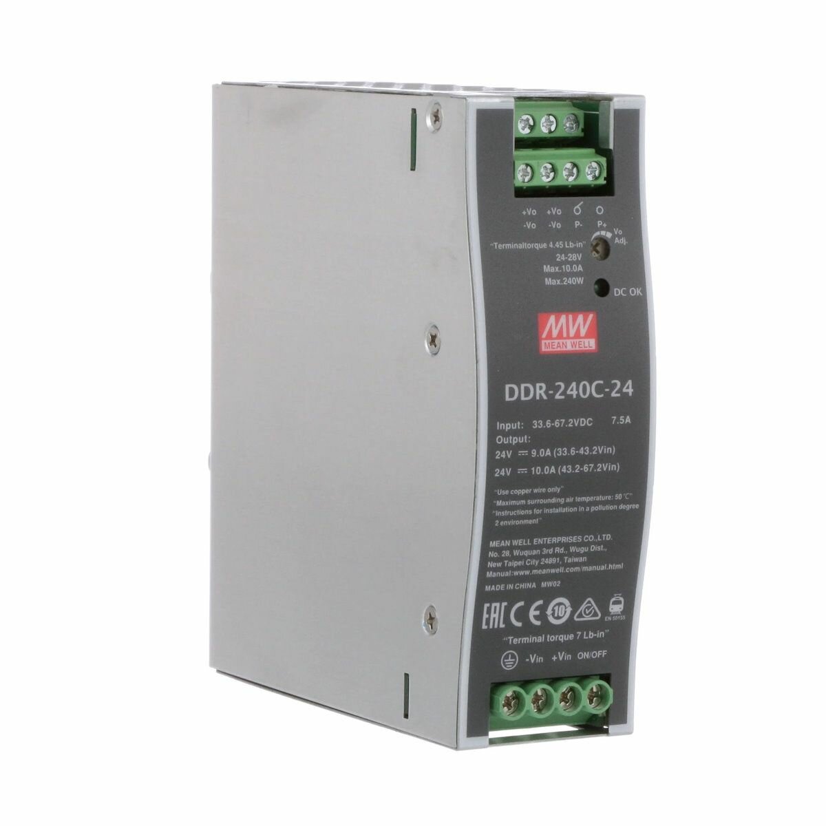 Преобразователь DC-DC Mean Well DDR-240C-24