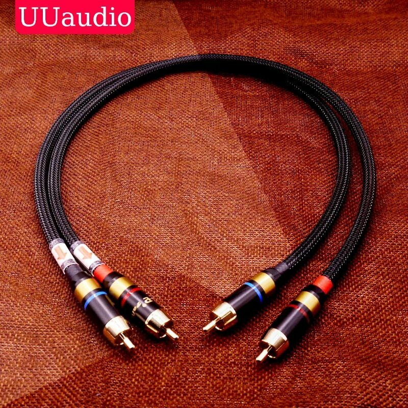 RCA аудио кабель черный 4N-OFC UU27 20cm