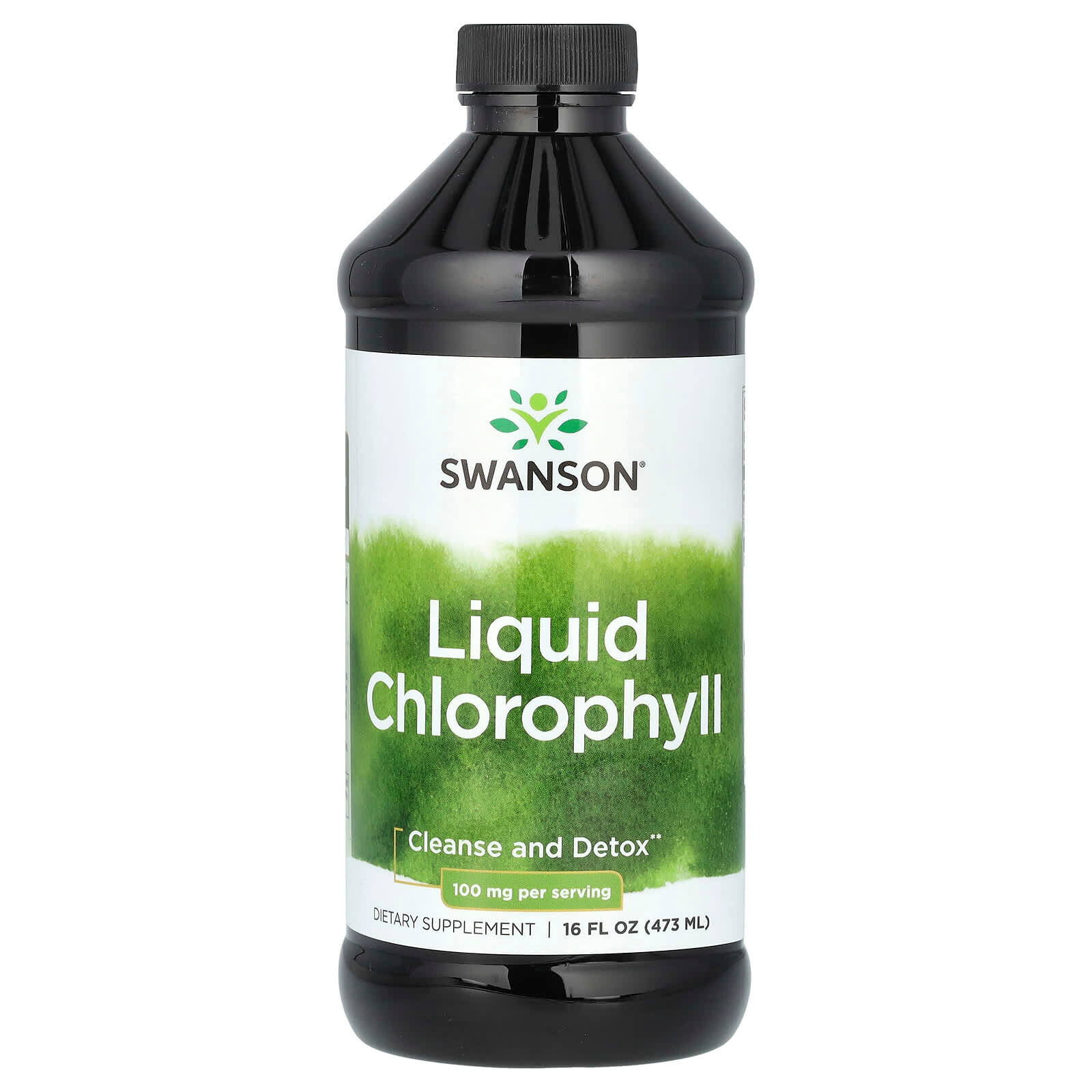Жидкий хлорофилл, Swanson Liquid Chlorophyll, 100 мг, 473 мл