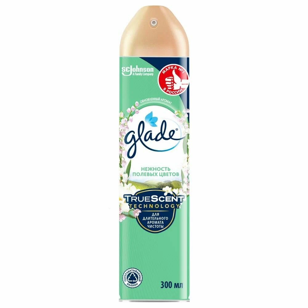 Освежитель воздуха Glade "Нежность полевых цветов", 300 мл