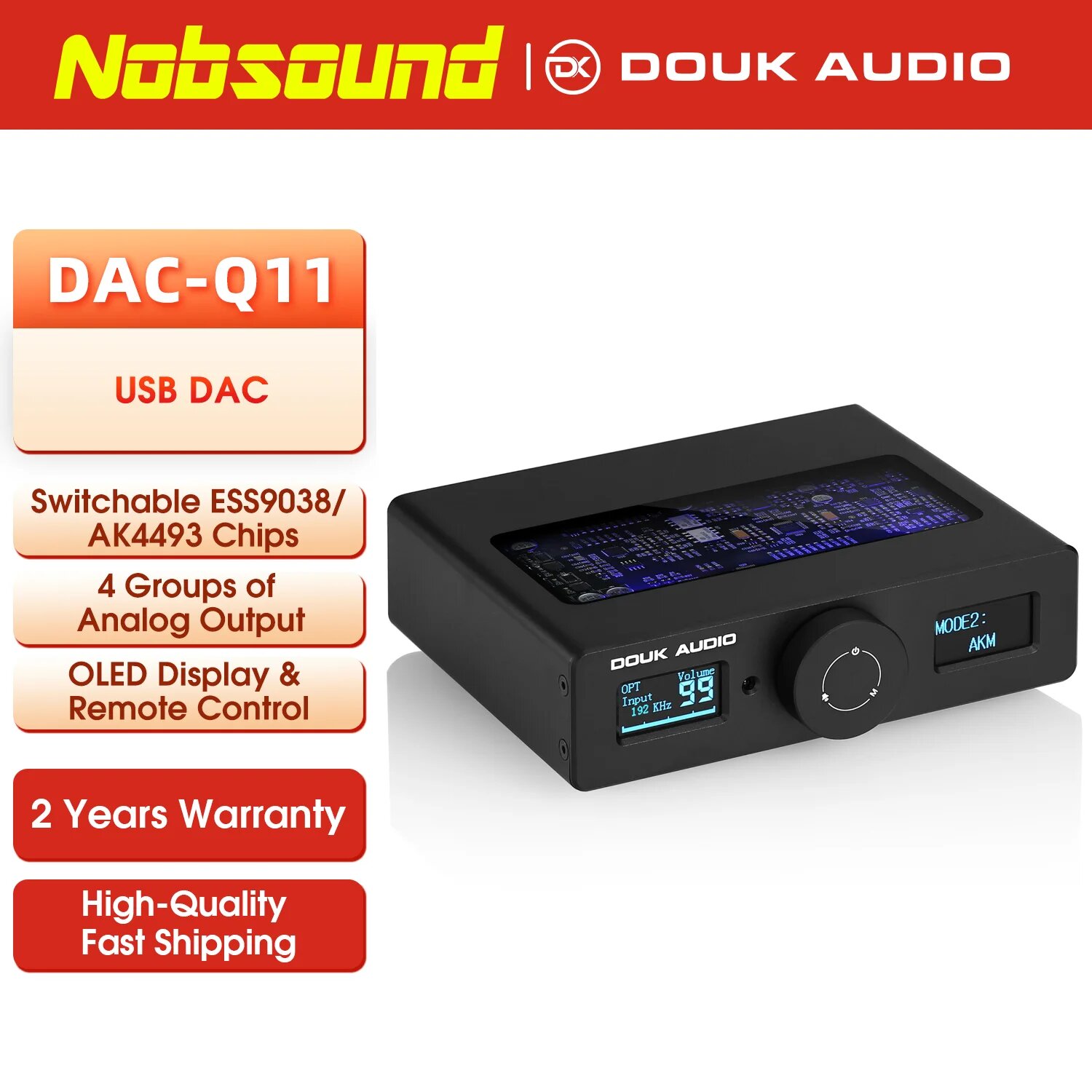Nobsound DAC-Q11 USB ЦАП