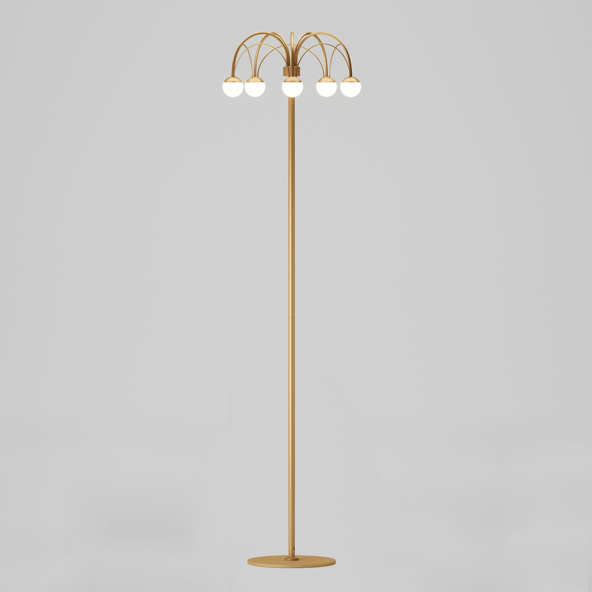 Торшер / Напольный светодиодный светильник Eurosvet Ragno 90194, с регулировкой цв. температуры, 15 Вт, 4000K, золото