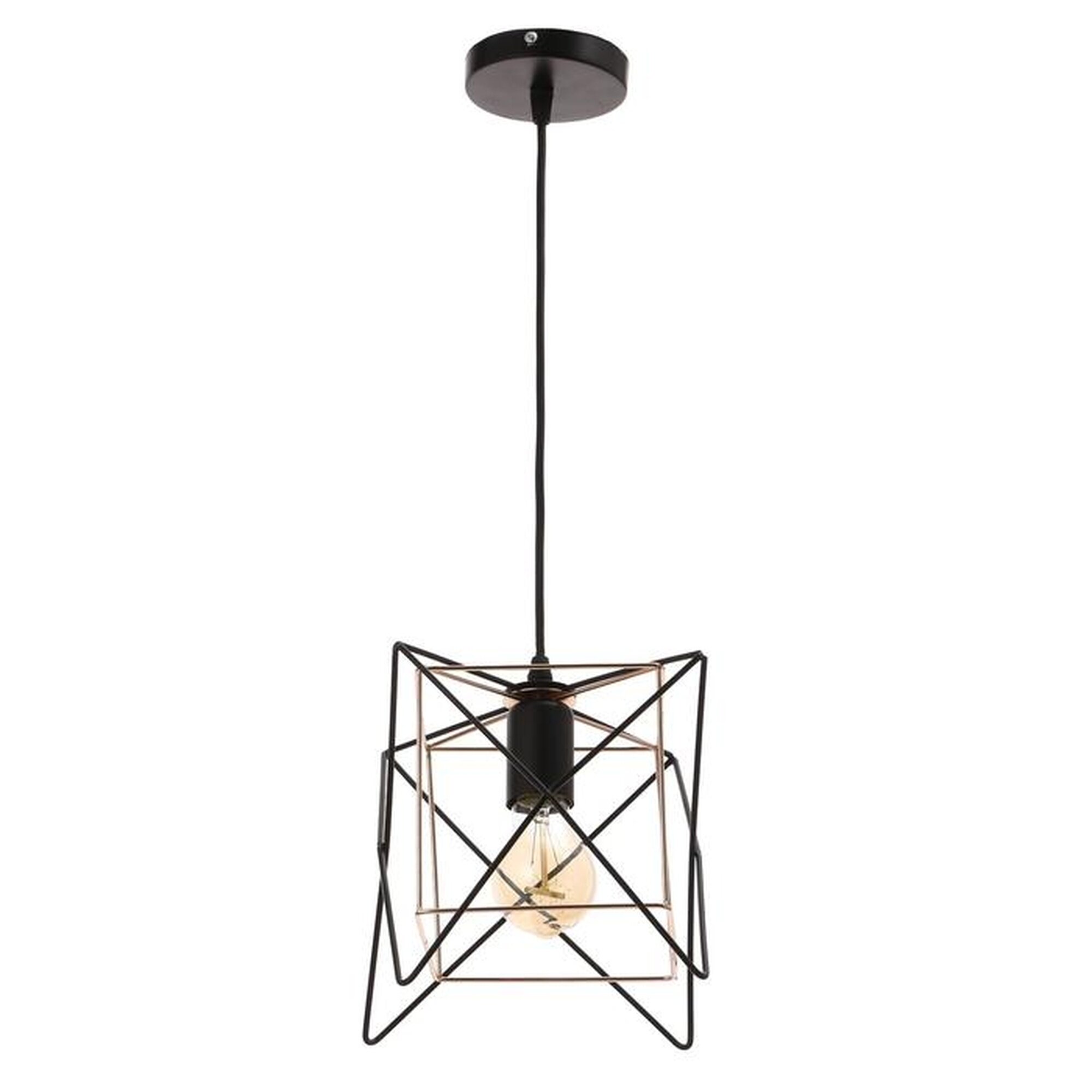 Светильник BayerLux 669918/1, E27, 40 Вт, черный, золотой, металл, 18x18x118 см