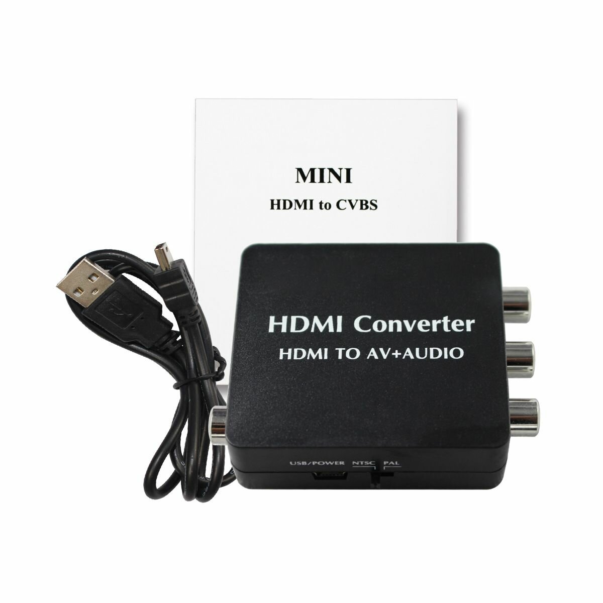 Конвертер HDMI в AV с коаксиальным аудио SPDIF и композитным видео NTSC PAL 3RCA адаптер для ТВ ПК PS3 DVD 1080p
