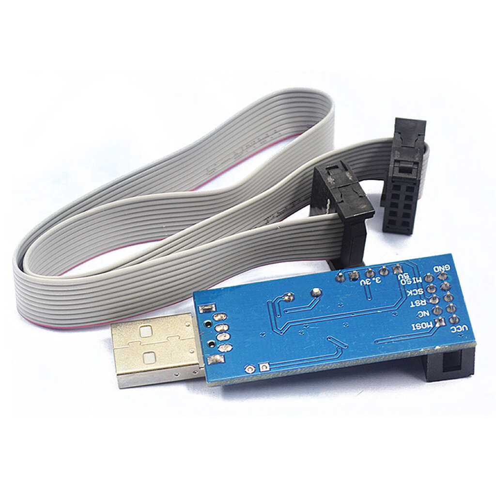 Разработческая плата AVR ATmega и программатор ISP, Синий