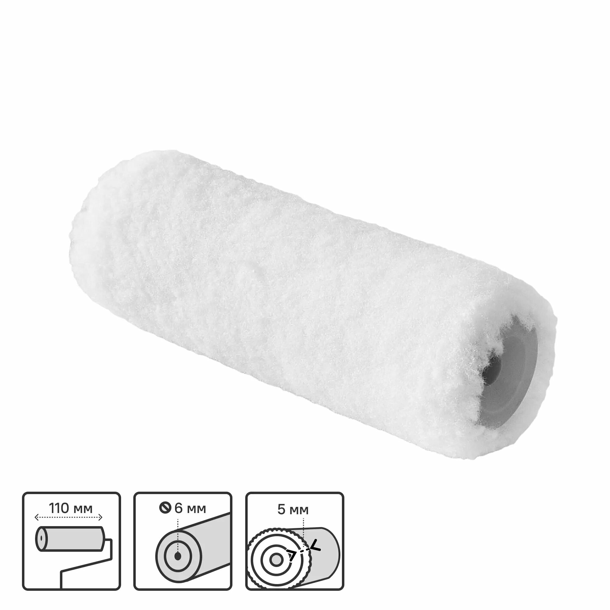 Hansa Filt 5 валик для лакирования 110 мм ровное нанесение лака и долговечность