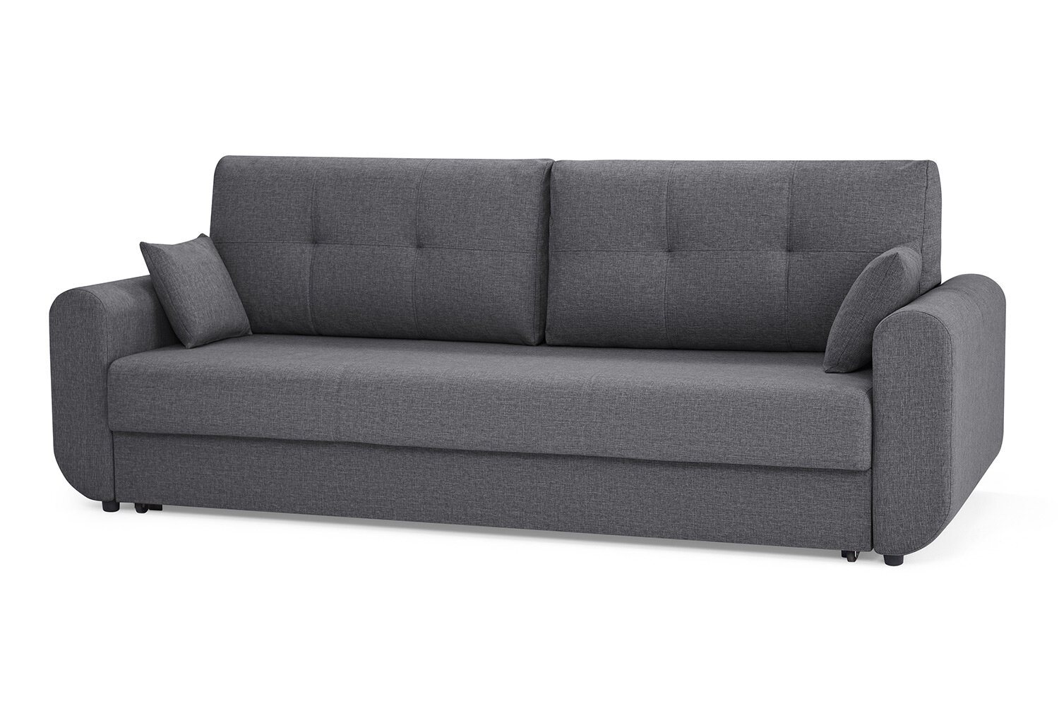 Диван-кровать Hoff Аризона 237х85х103 см, обивка рогожка, цвет тёмно-серый