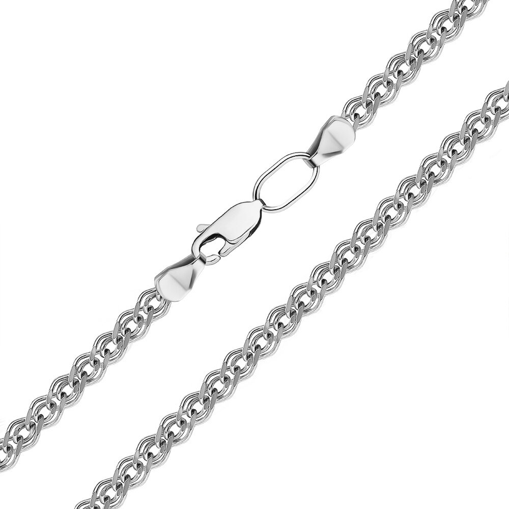 Цепь серебро, 925 проба, родирование