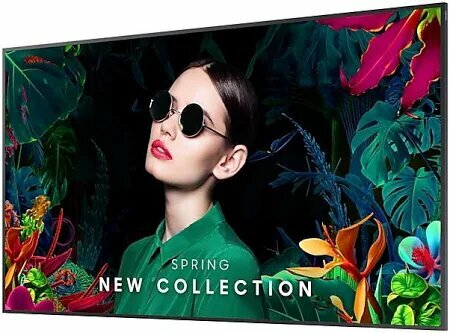 Панель Samsung 75 QM75C черный E-LED BLU LED 8ms 16:9 HDMI M/M матовая 500cd 178гр/178гр 3840x2160 4