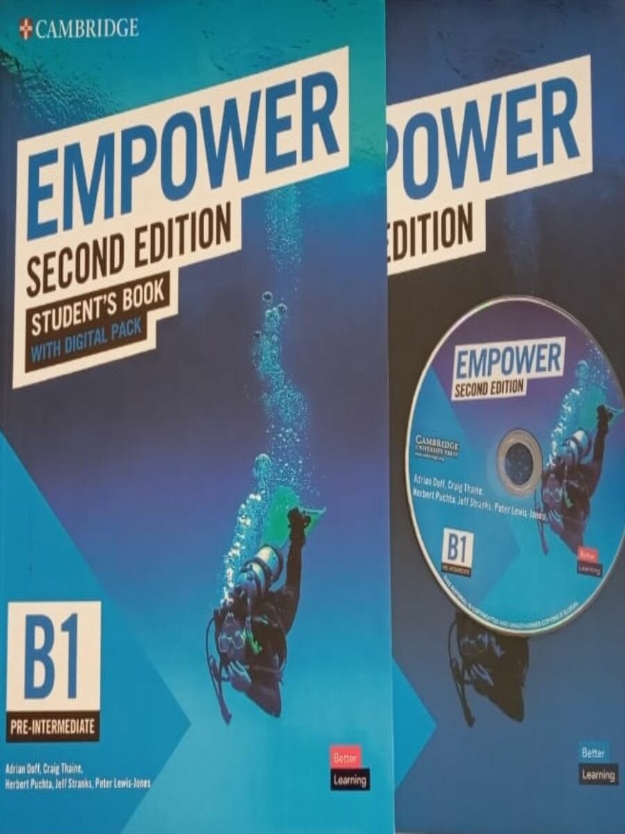 Empower B1 Pre-Intermediate Second edition (новое издание) Полный комплект: Student's Book (учебник) + Workbook (рабочая тетрадь) + диск