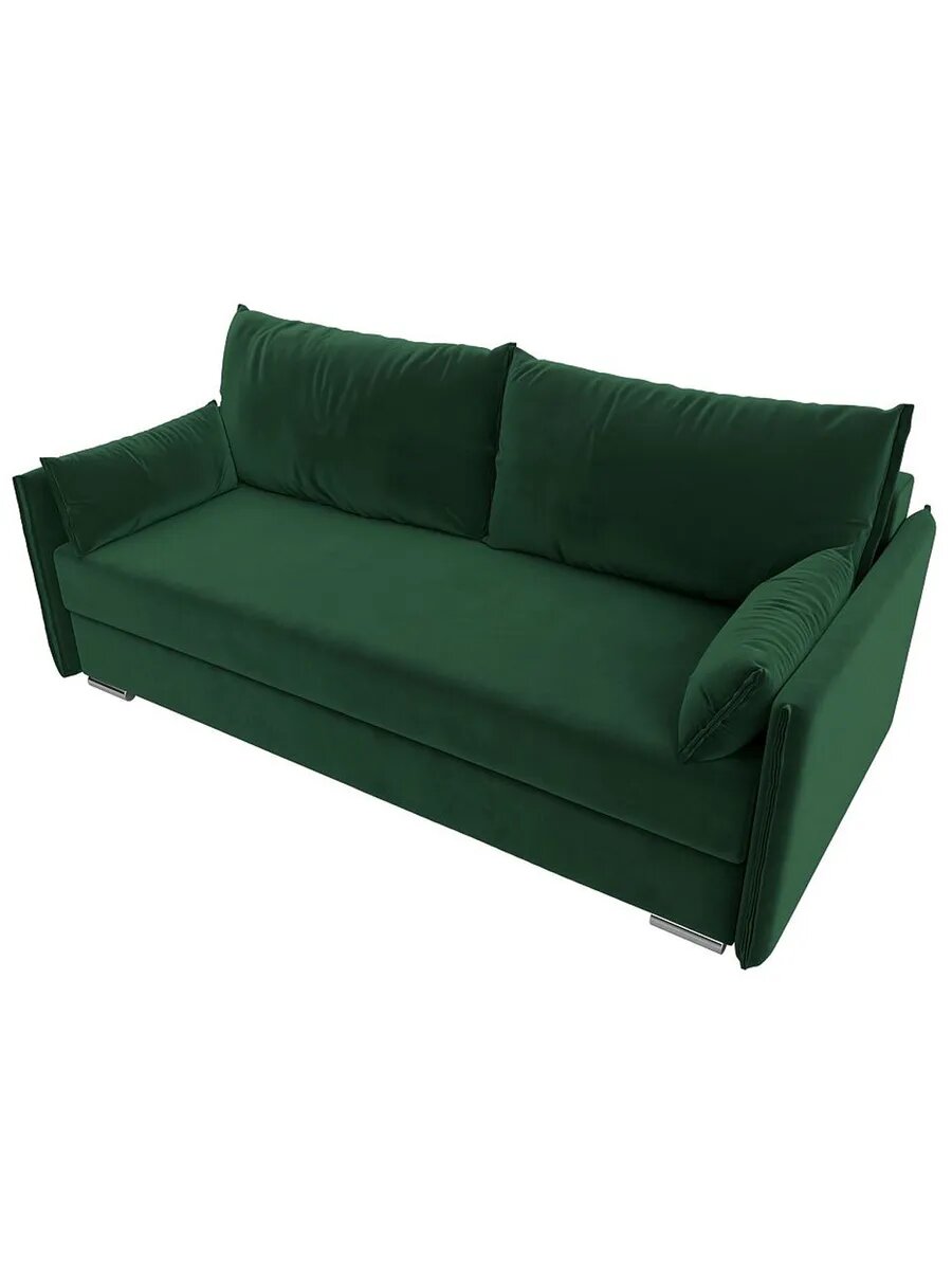 Диван прямой Соломон, 204x106x91 см, с ящиком для белья, велюр