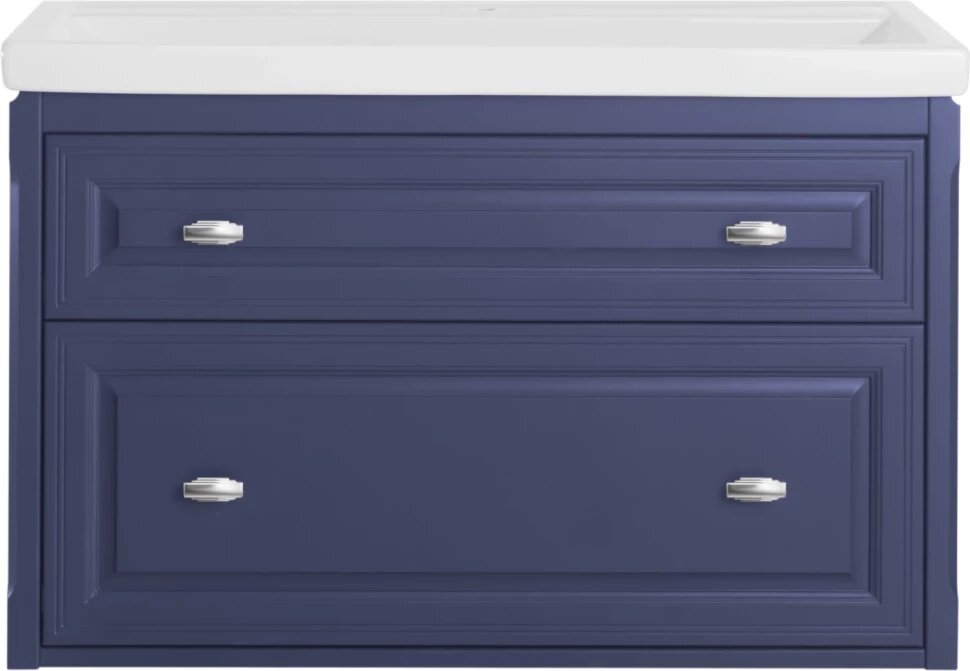 Тумба с раковиной серый матовый 101 см ASB-Woodline Кастелло