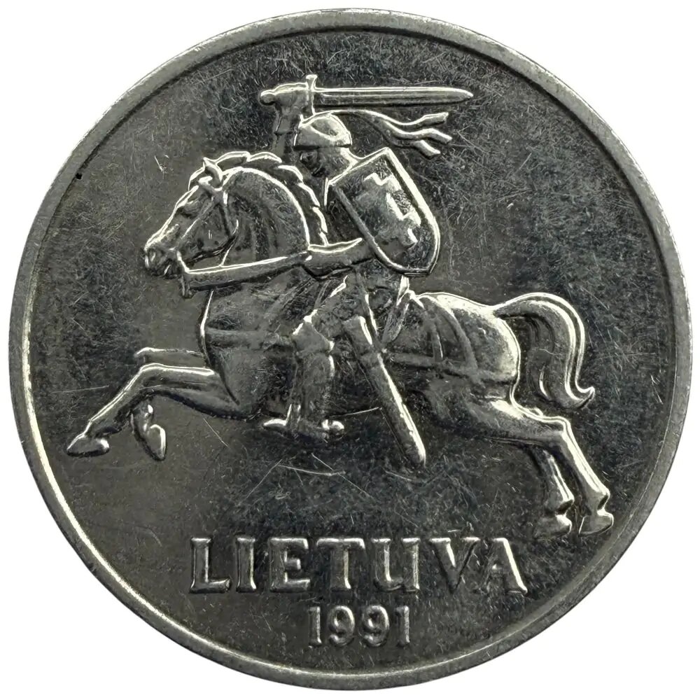 Литва 2 цента 1991 г. — фото 1