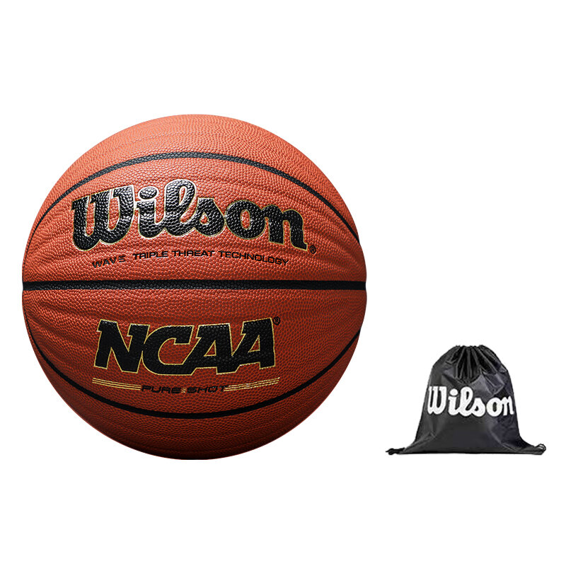 Баскетбольный мяч унисекс Wilson NCAA Collection WTB0640IB07CN PU, размер 7 стандарт, кирпично-красный, тренировочный, CN версия
