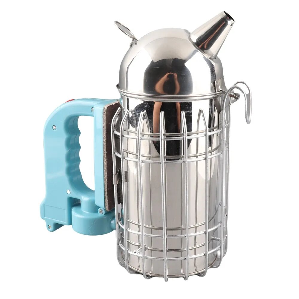 Электрический дымарь для пчел, купол, нержавеющая сталь, с теплозащитным кожухом, инструмент пчеловода