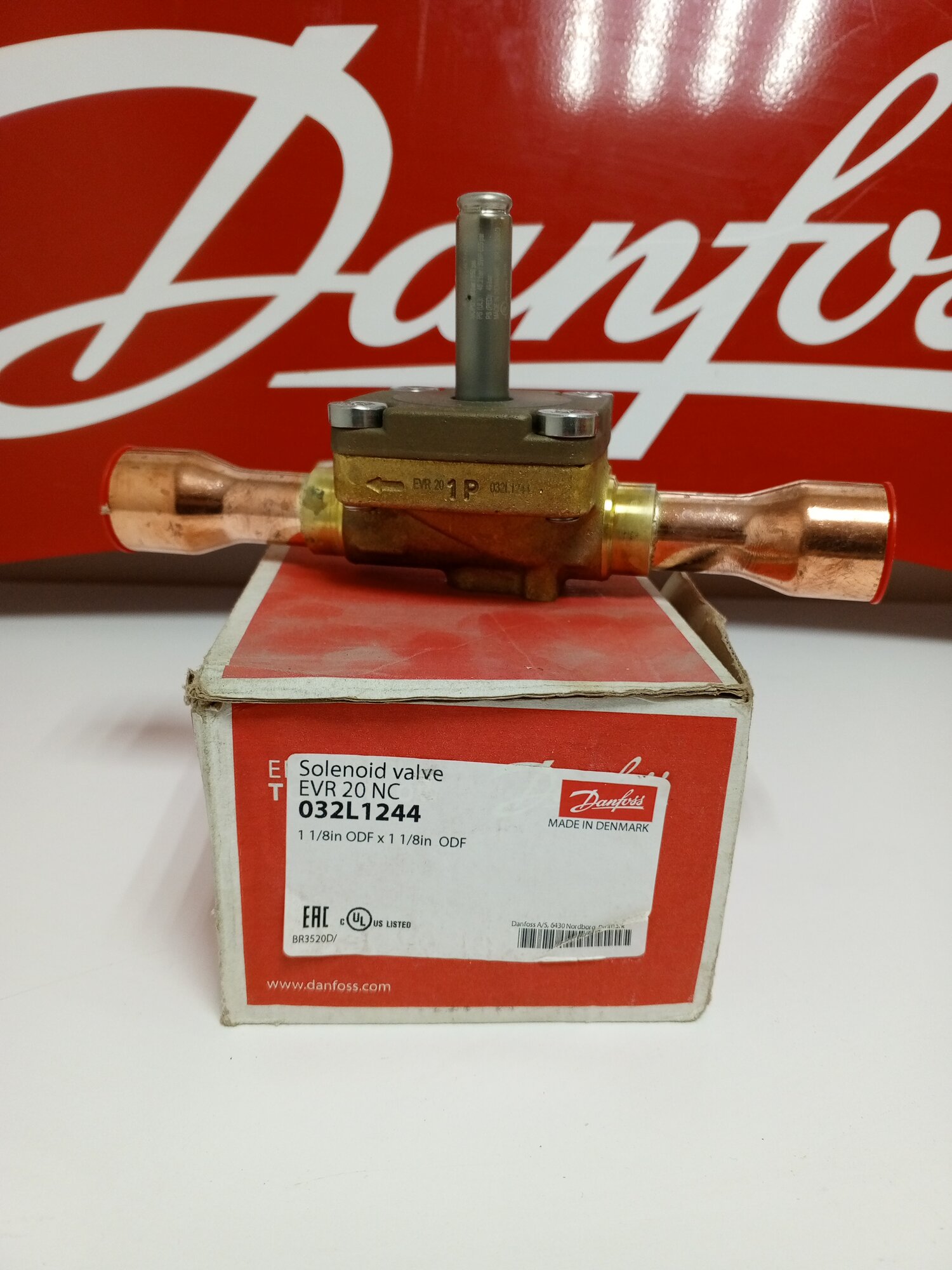 Соленоидный вентиль Danfoss EVR 20 (без катушки) 032F1240 Клапаны EVR/EVRH