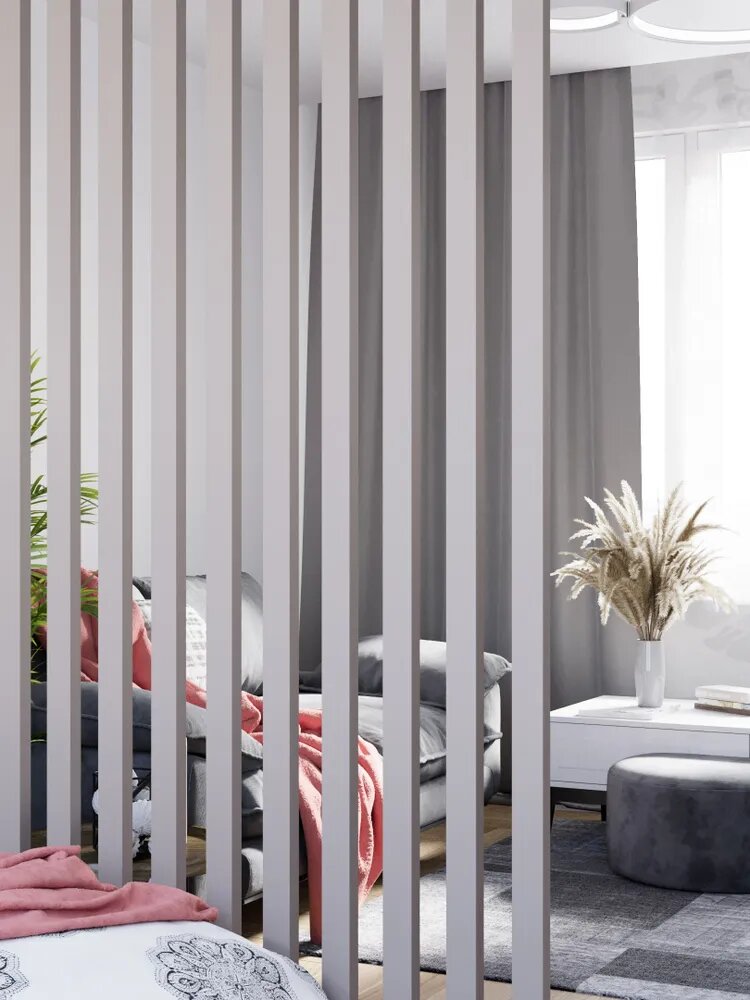 Интерьерная перегородка МДФ саваш SANDGRAU 40*60*2800 мм