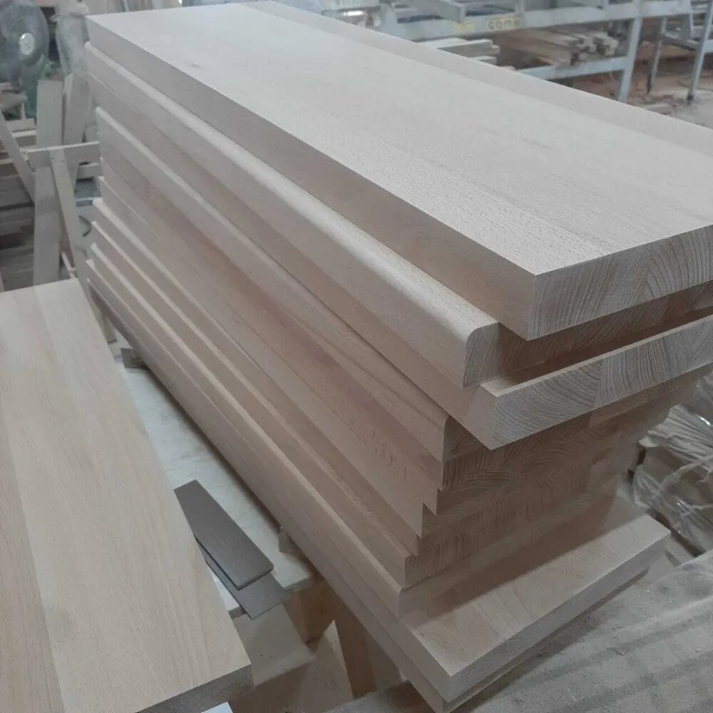 Ступень из дерева с фаской для лестницы Бук 40*300*890 мм Комплектующие для лестниц