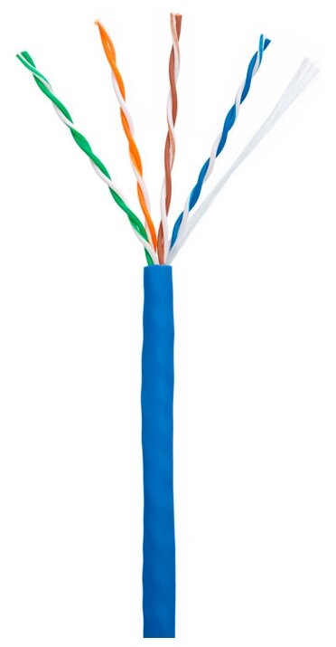 Витая пара NETLAN UTP кат.5e 4 пары CU 305м синий (EC-UU004-5E-PVC-BL)