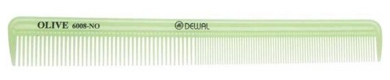 Расческа рабочая Dewal Professional DEWAL OLIVE комбинированная, узкая, зеленая 21,5 см
