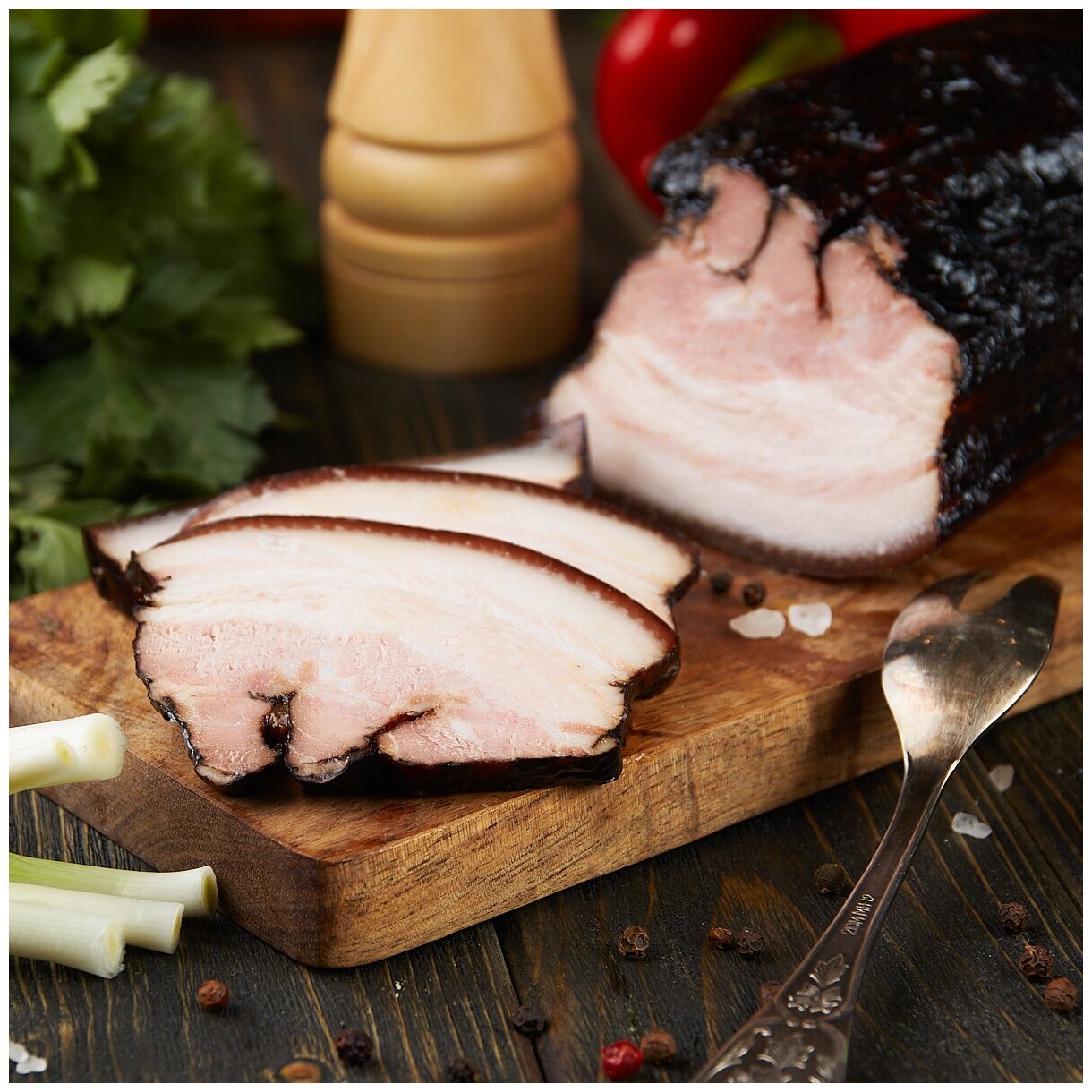 Грудинка свиная "Черный кабан", 350 гр.