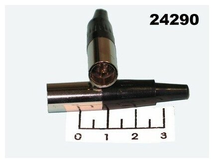 Разъем mini XLR штекер 5 контактов на кабель