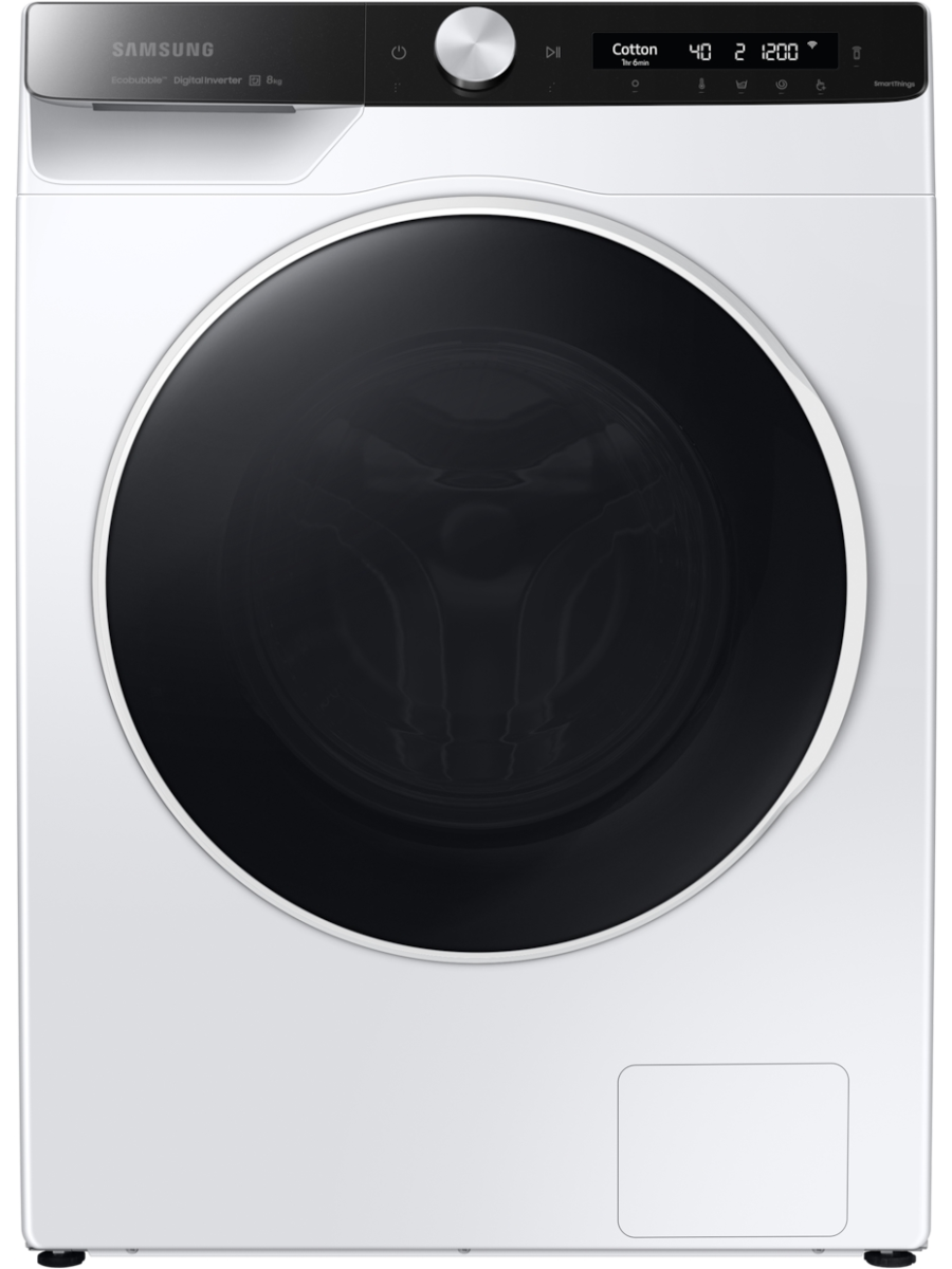 Стиральная машина Samsung WW80AG6L28WELP пан. англ. кл: A+++ фронтальная, макс. загрузка:8кг белый