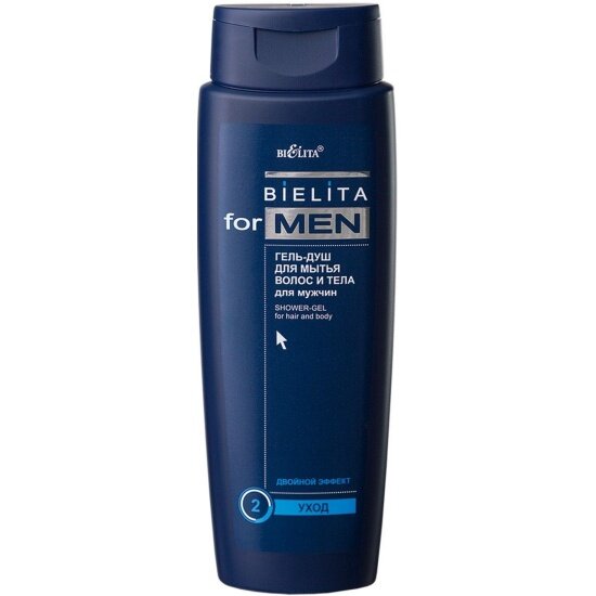 Гель-душ для мытья волос и тела Белита For Men, 400 мл