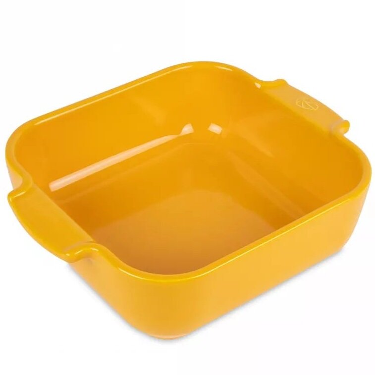 Форма для запекания Peugeot Appolia Plat four céramique carré jaune safran 61470