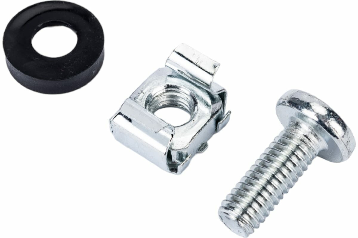 Netlink М6 крепежный комплектвинт шайба гайка, упаковка 100 штук УТ000000571